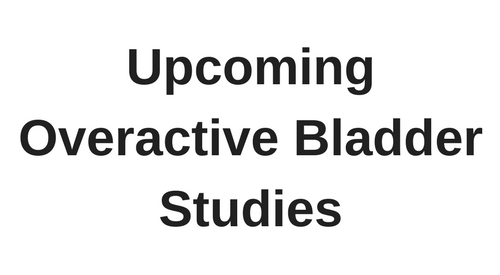 StudyKIK - UPCOMING OVERACTIVE BLADDER STUDIES
